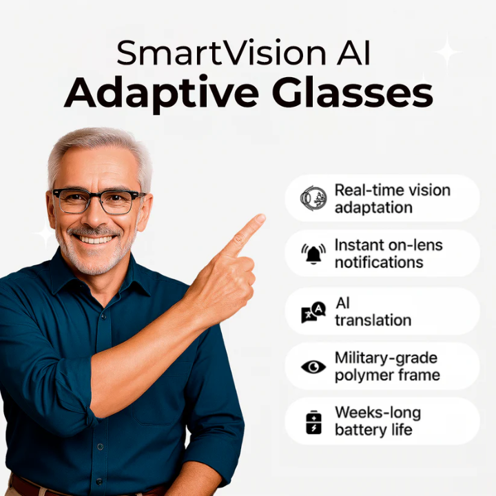 SmartVision™ AI-Powered Adaptive Glasses – Zenvixy
